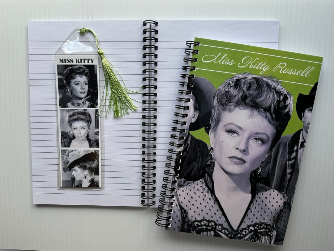 Gunsmoke Miss Kitty Spiral Notebook and Bookmark Set, Amanda Blake ...