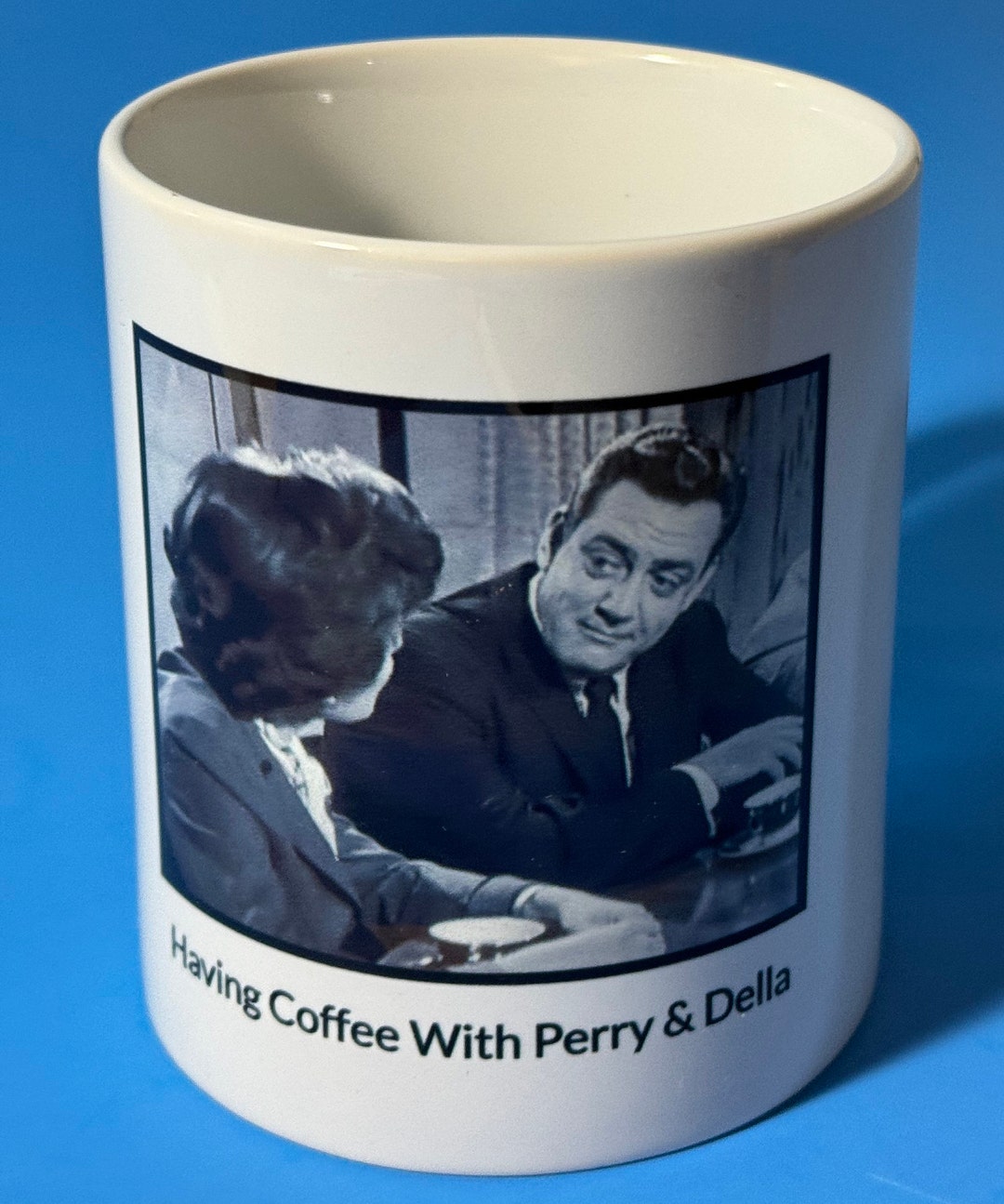 Perry Mason Mug, Della Street, Raymond Burr, Barbara Hale, Perry Mason ...