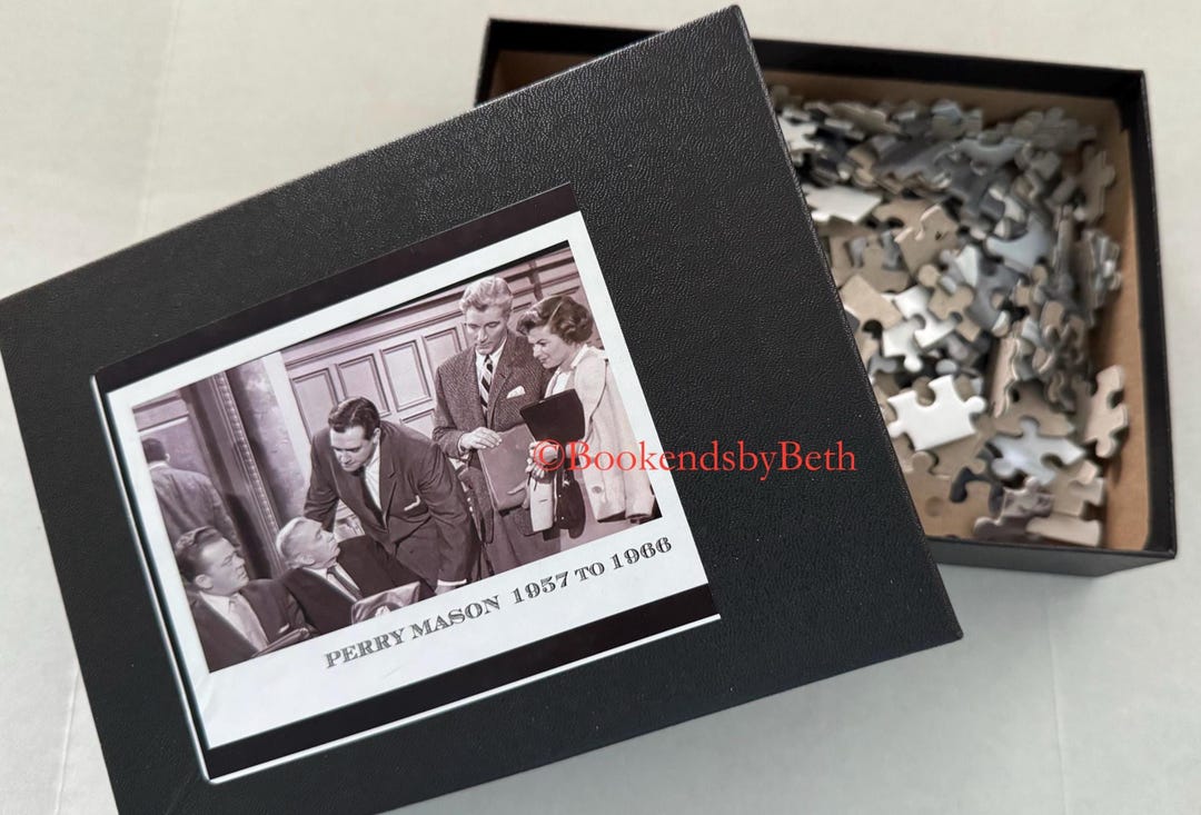 Perry Mason Jigsaw Puzzle & Magnet Set: Raymond Burr TV Show Gift - Etsy