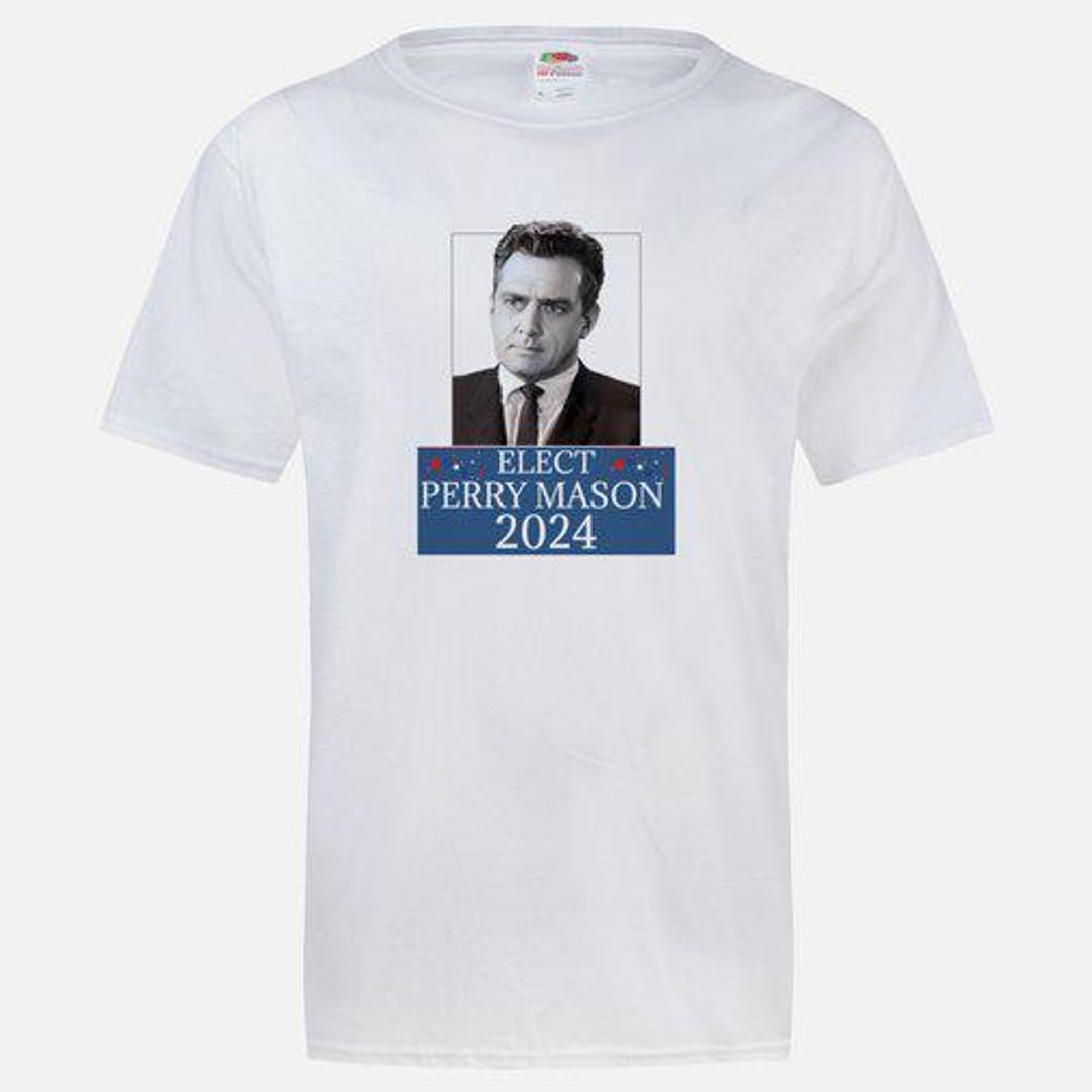Perry Mason T-shirt, Raymond Burr, Perry Mason Fan Gift, Lawyer Gift ...