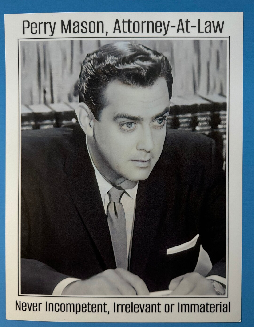 Perry Mason, Perry Mason Mini Poster Print, Raymond Burr, Wall Art, Baby Boomer, Lawyer Gift ...