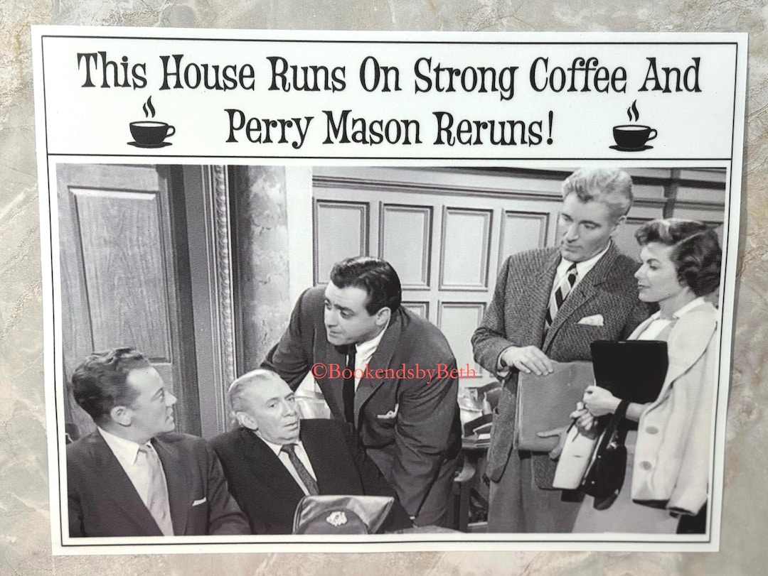 Perry Mason Cast Poster: Courtroom Drama Art Print - Etsy