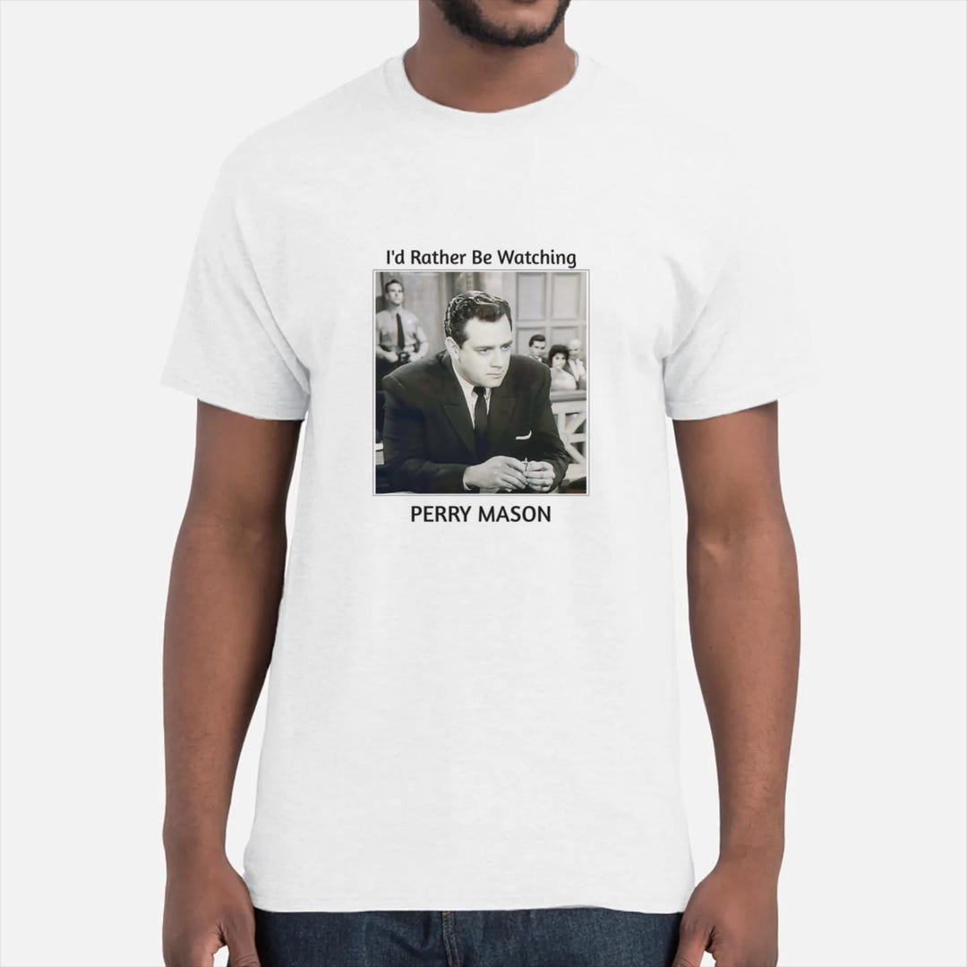 Perry Mason T-shirt, Raymond Burr, Perry Mason Cast Shirt, Perry Mason ...