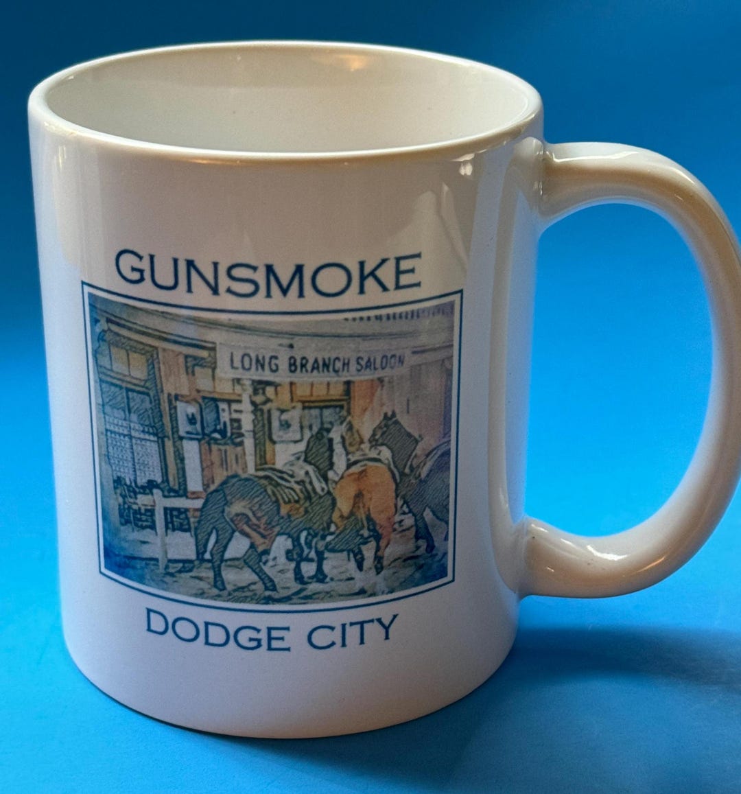 Gunsmoke TV Mug, Gunsmoke Fan Gift, Dodge City, TV Westerns, Mug ...