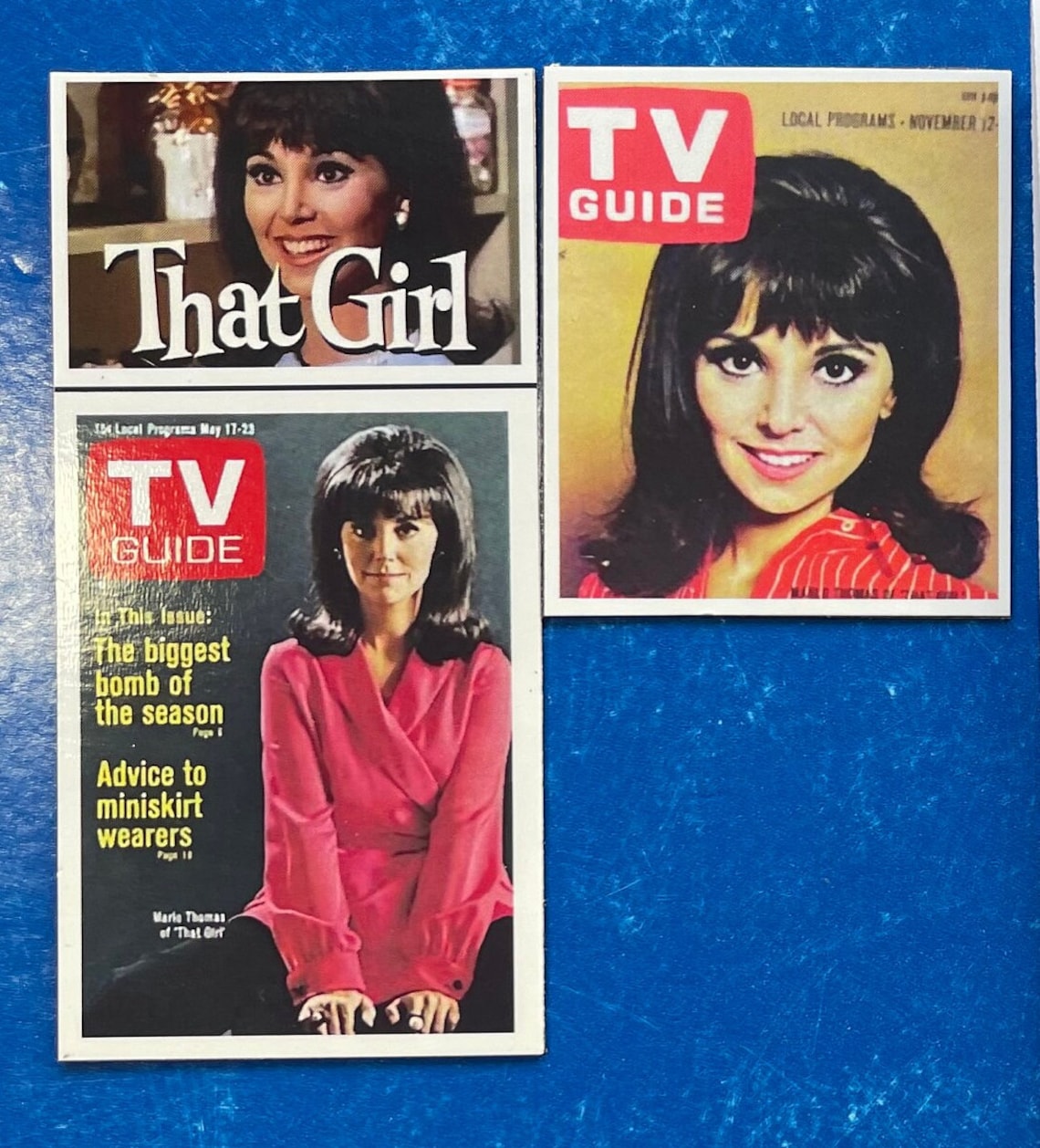 That Girl TV Show Magnet Set, Marlo Thomas TV Guide Cover, That Girl ...