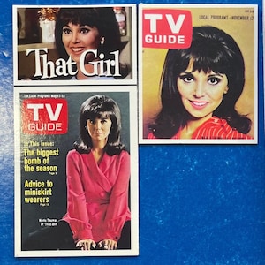 That Girl TV Show Magnet Set, Marlo Thomas TV Guide Cover, That Girl ...