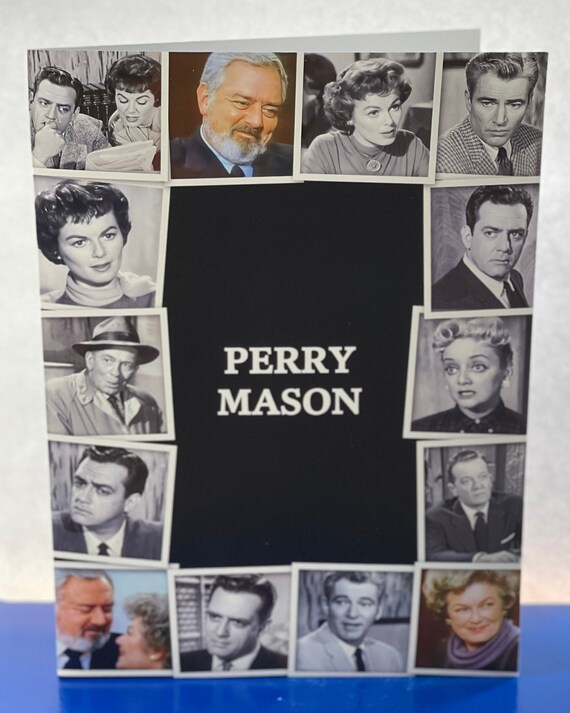 Perry Mason Folder Perry Mason Cast Raymond Burr Barbara - Etsy