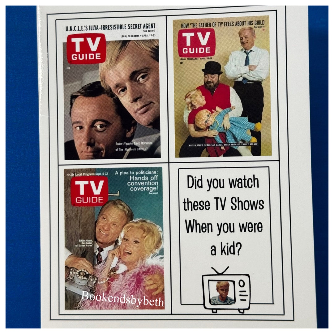 Funny Baby Boomer Birthday Card: 1960s TV Nostalgia - Etsy