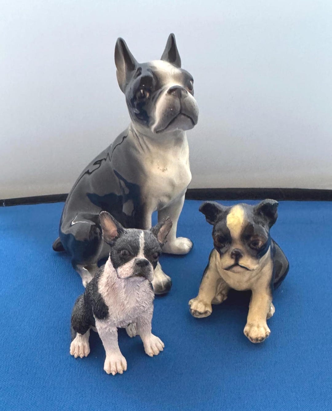 Boston Terrier Dog Figurines, Vintage Dog Statue, Mortens Studio ...