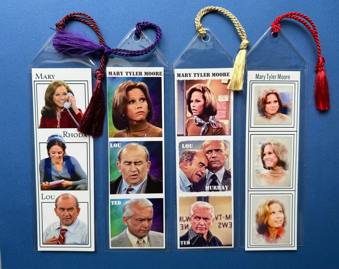 Mary Tyler Moore Show Bookmarks, Set of 4 Bookmarks, Mary Tyler Moore ...
