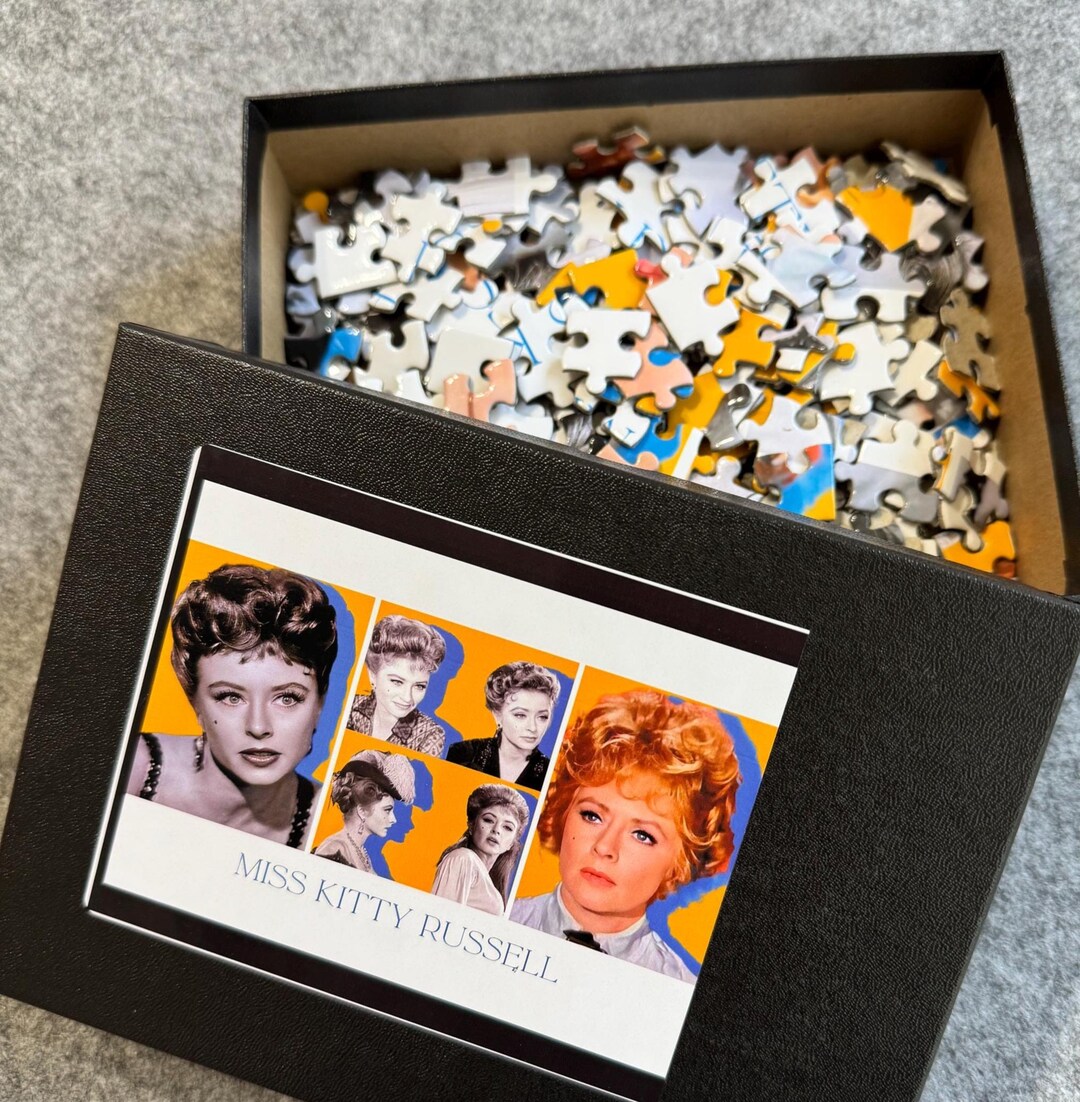 Gunsmoke Miss Kitty Jigsaw Puzzle & Magnet Set: Amanda Blake Fan Gift ...