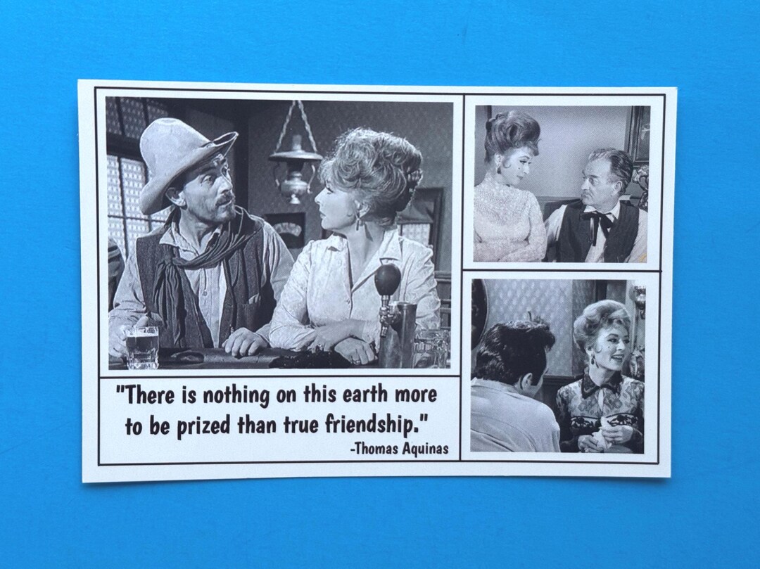 Gunsmoke TV Western Magnet: Miss Kitty, Friendship Quote - Etsy