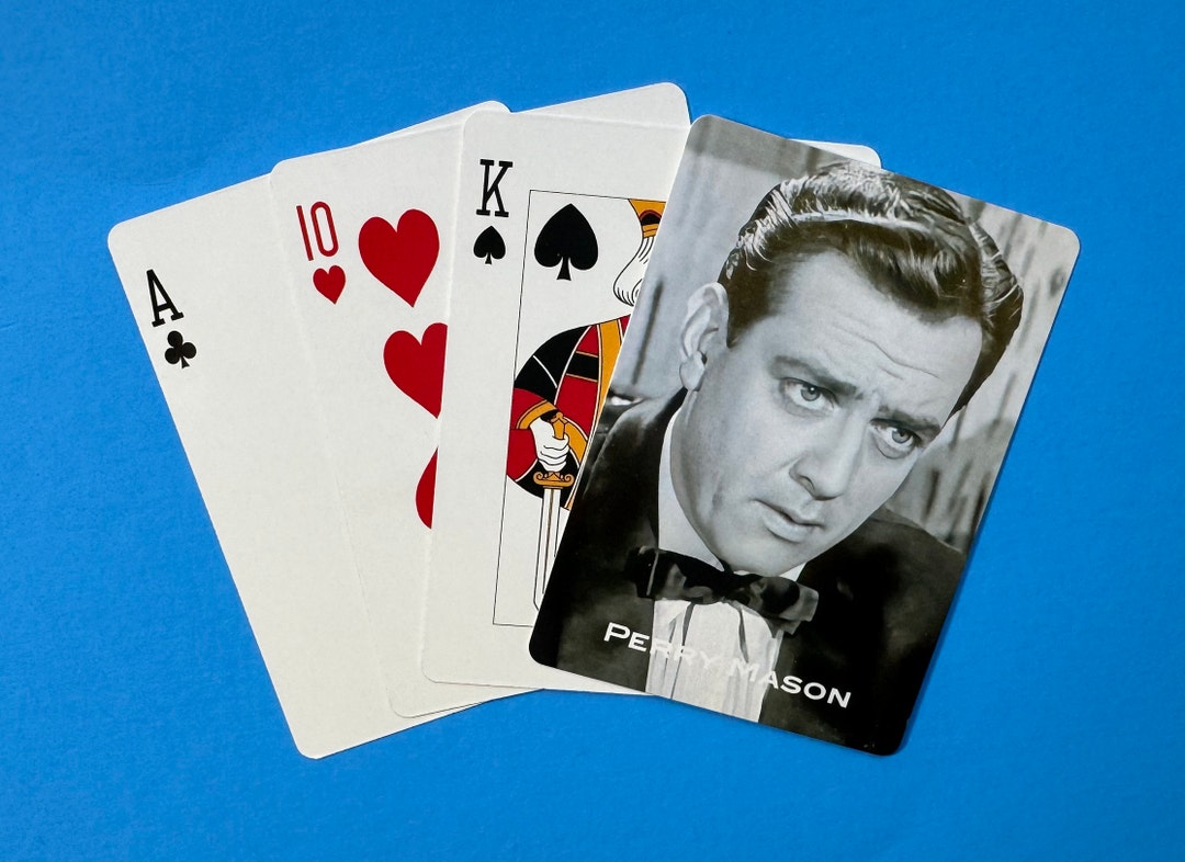 Perry Mason Card Deck, Raymond Burr, Standard Card Deck, Perry Mason ...