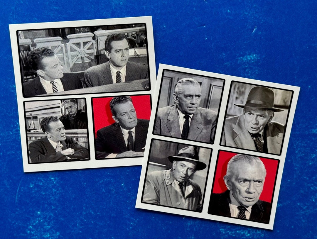 Perry Mason TV Show Magnet Set, Hamilton Burger, Lt. Tragg, Perry Mason ...
