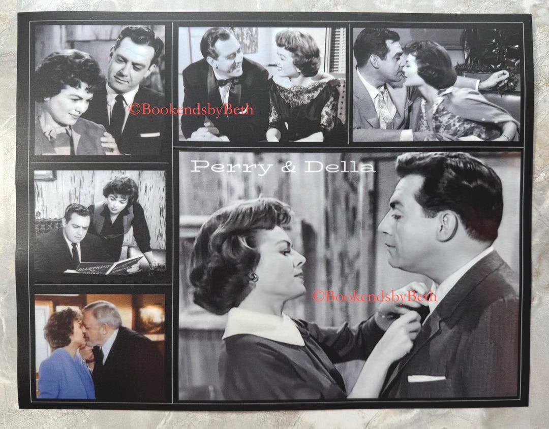Perry Mason & Della Street Poster: TV Couple Collage Art - Etsy