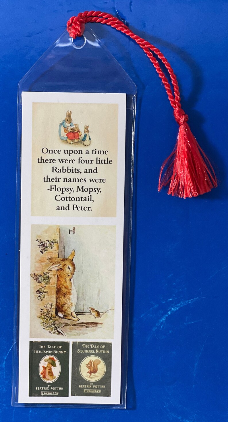 Peter Rabbit Beatrix Potter Peter Rabbit 2-sided Bookmark - Etsy