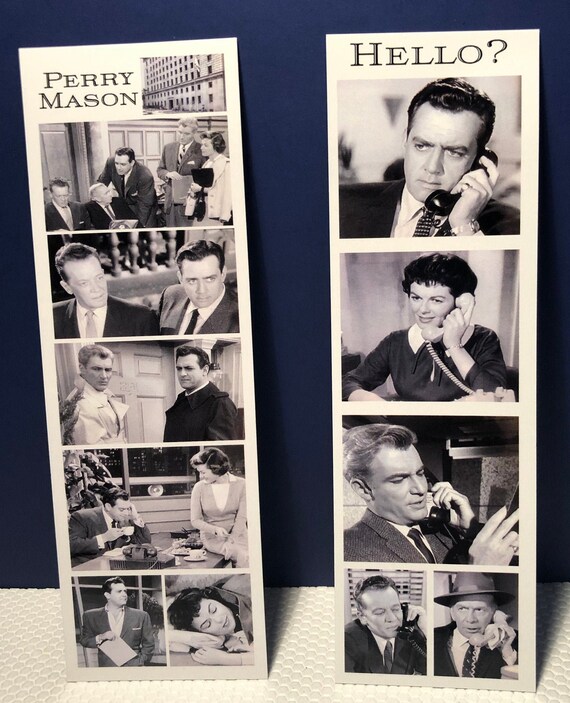 Perry Mason Bookmark Set of 2 Perry Mason Bookmarks Classic | Etsy