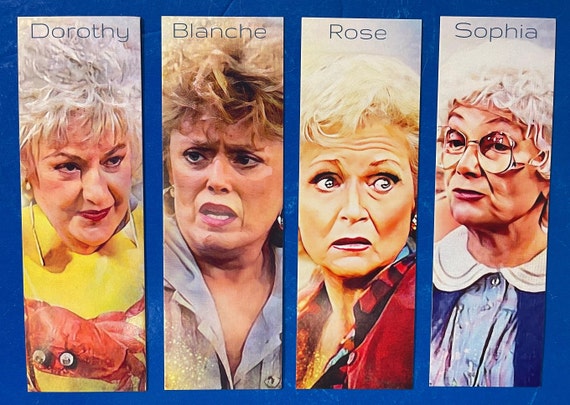 Golden Girls Bookmarks Golden Girls Bookmarks Bea Arthur - Etsy