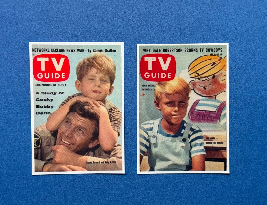Dennis the Menace, Opie Taylor Magnet Set, Andy Griffith, TV Guide ...