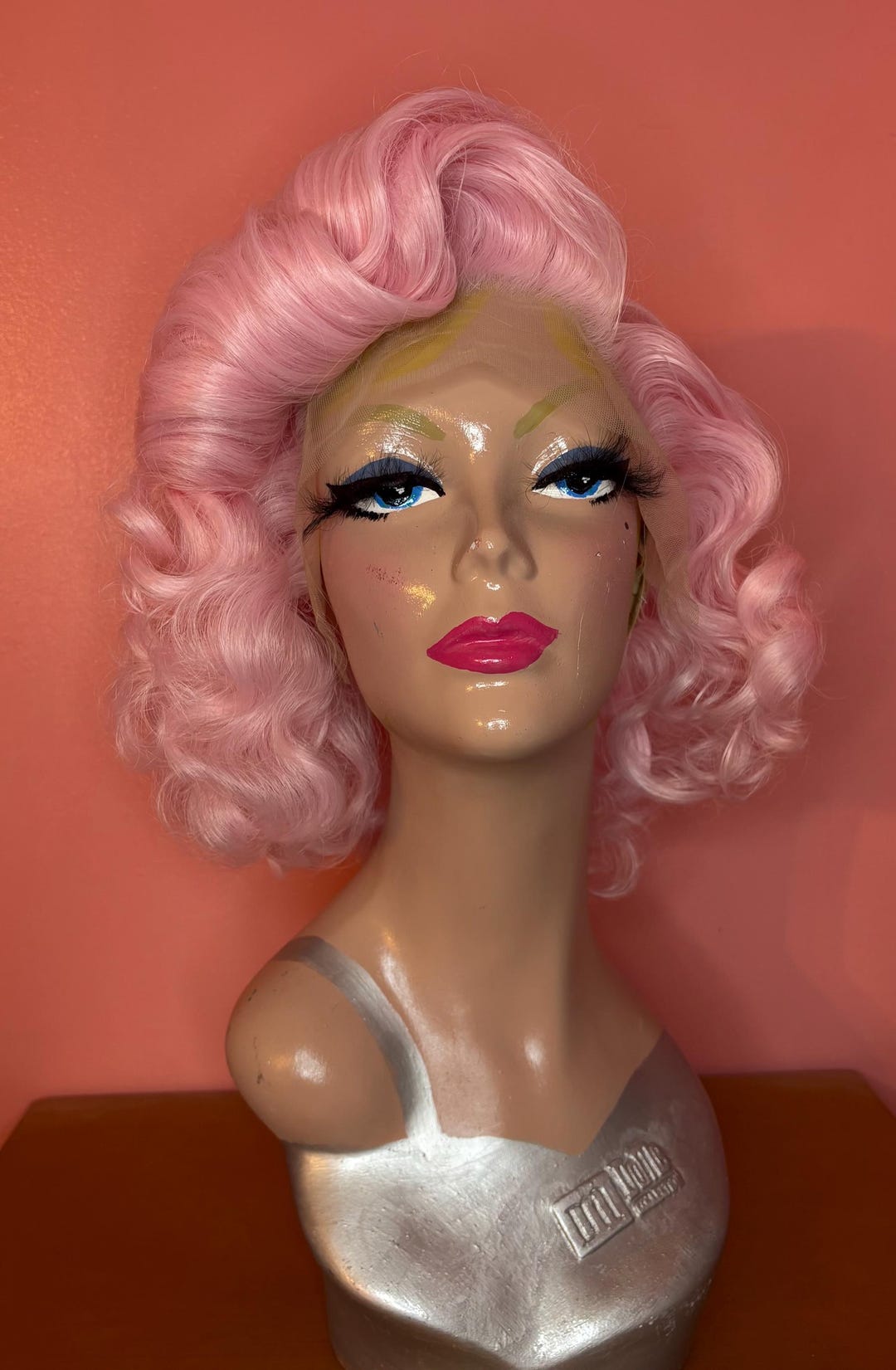 1950s Flipped Curled Bang Wig in CUSTOM COLOR, You Choose, Lace Front ...