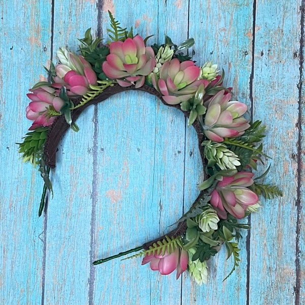 Succulent Flower Crown - Etsy