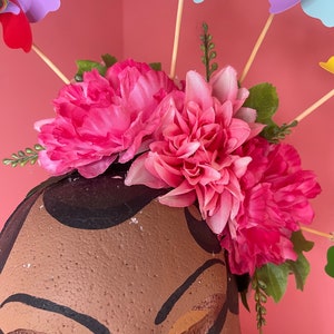 The Perky Pinwheels, Now With Mums and Carnations! Hot Pink Flowers ...