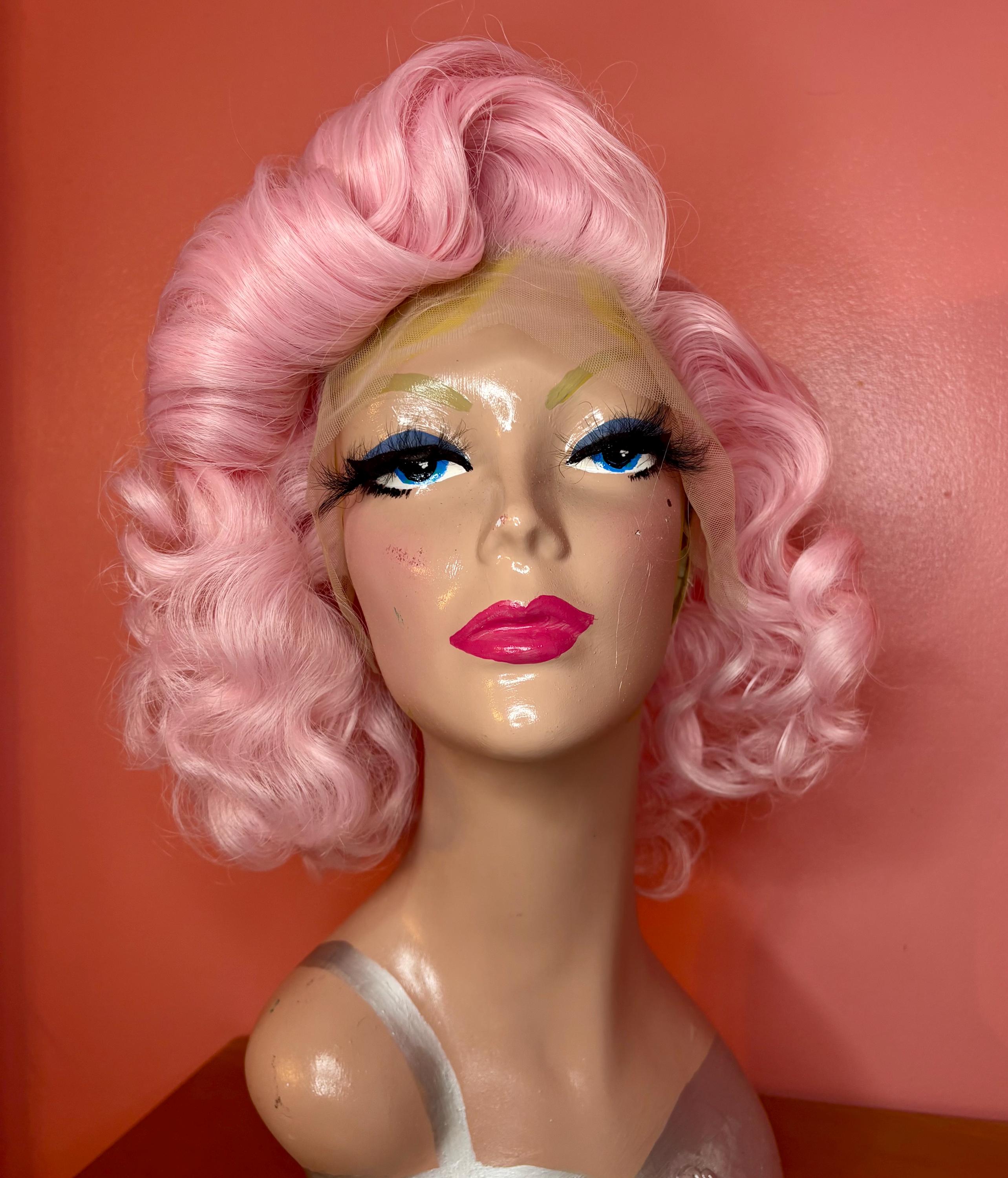 1950s Flipped Curled Bang Wig in CUSTOM COLOR, You Choose, Lace Front ...