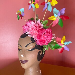 The Perky Pinwheels, Now With Mums and Carnations! Hot Pink Flowers ...