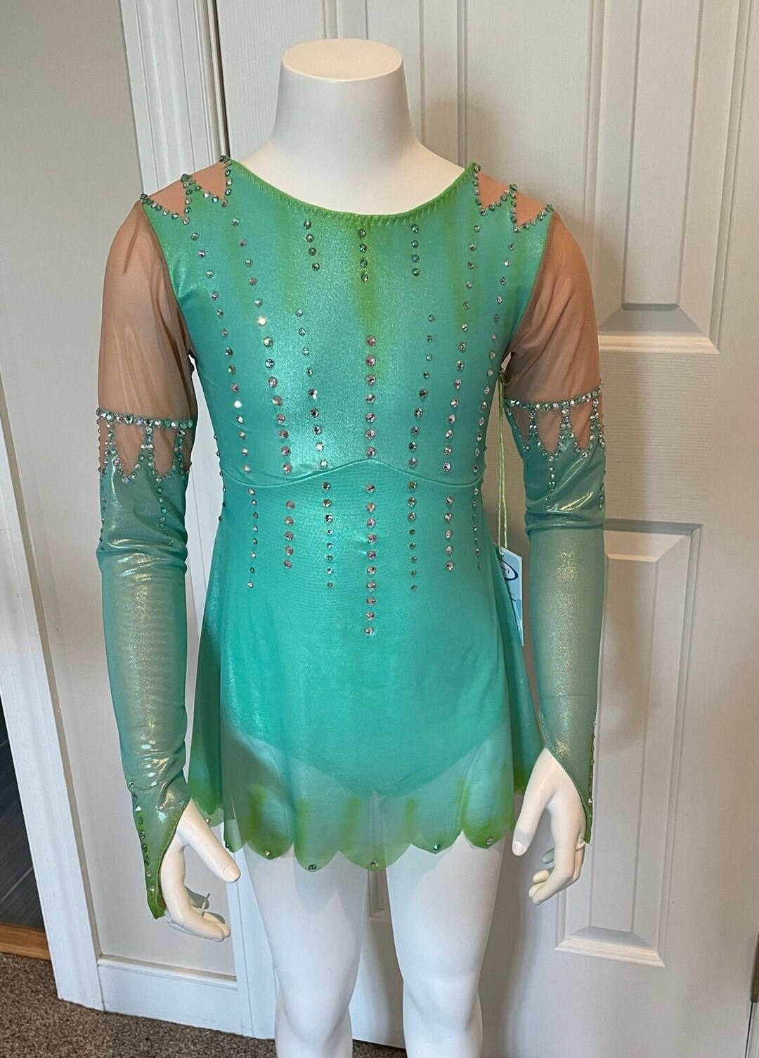 Girls Figure Skating Competition Dress - Size 8/10 - "i Do Believe" - Etsy
