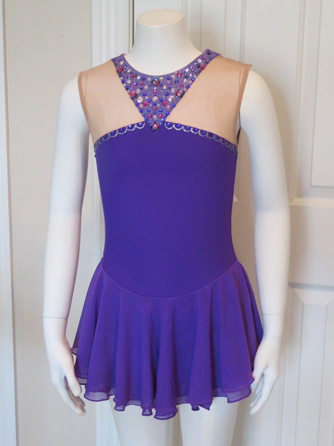 Girls Figure Skating Dress / Competition / Testing Size 12 - Etsy