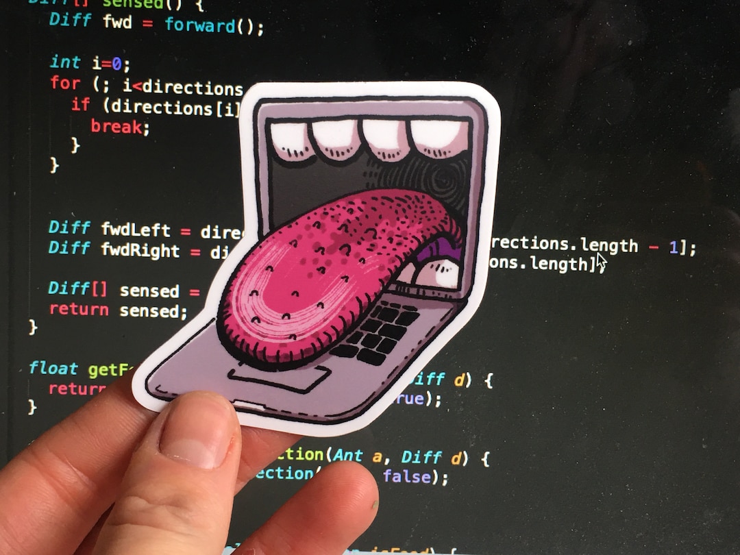 Computer Crash Sticker - Vinyl Laptop Decal - Software Developer ...