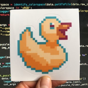 Rubber Duck Debugging Sticker - Vinyl Laptop Decal - Computer ...