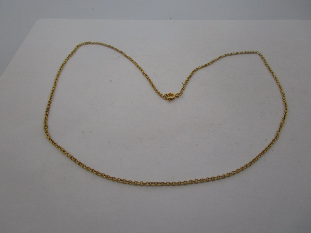 Vtg Gold Tone Fancy 21 Inch Chain Necklace - Etsy Österreich