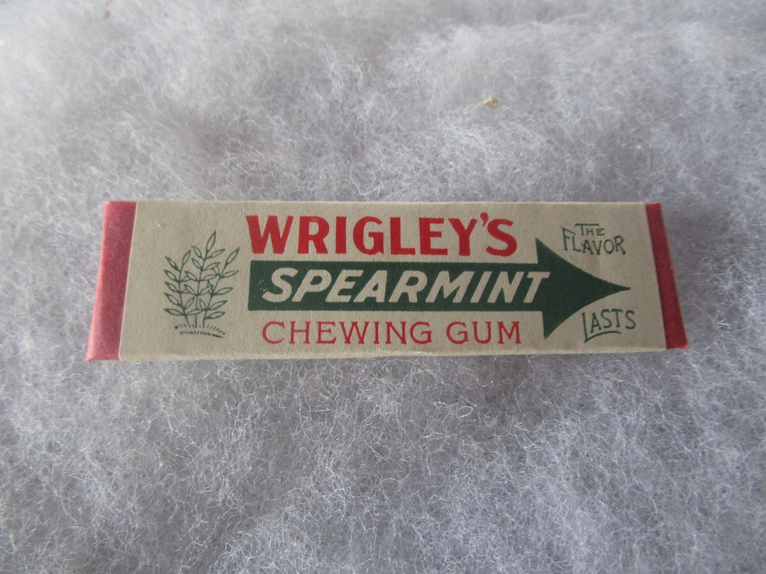 1940's Rare Stick of Wrigley's Spearmint Chewing Gum in Original Wrapper - Etsy