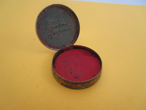 Antique Colgate Cashmere Bouquet Rouge Compact - Gem