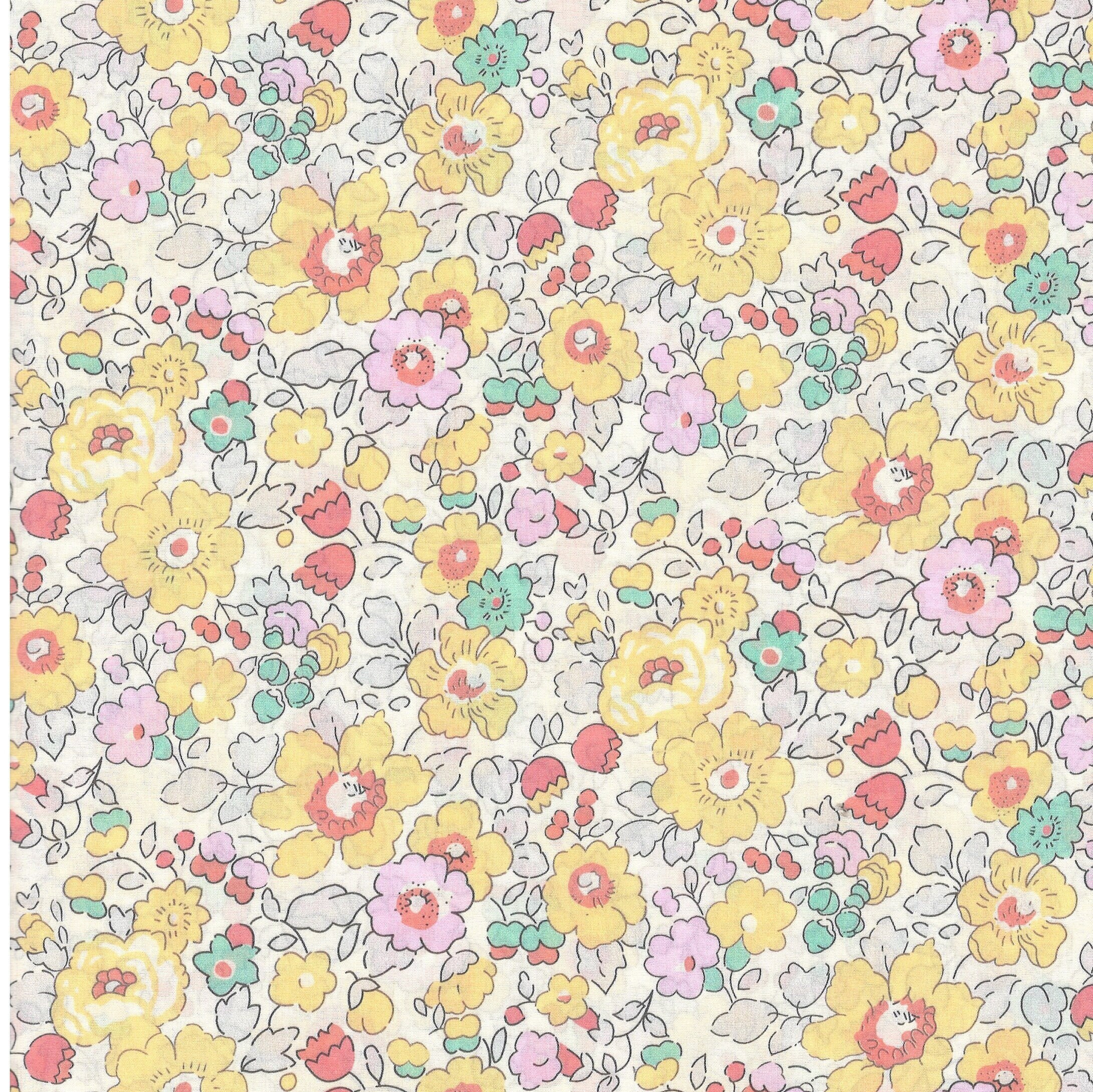 Liberty Japan Tana Lawn Betsy Yellow 19WE - Etsy