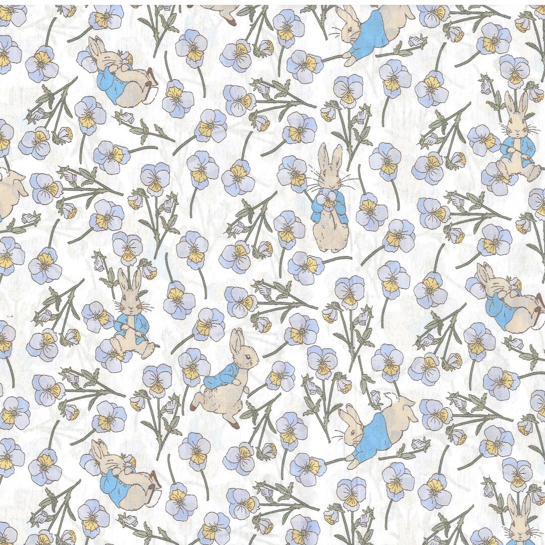 Liberty X Peter Rabbit | Tana Lawn | Ros Rabbit | Lavender - Etsy