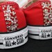 Bling Red Converse Sneakers - Etsy
