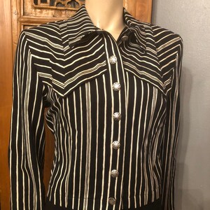 Cool Vintage Black and White Western Style Howard Wolf Dallas Jacket ...