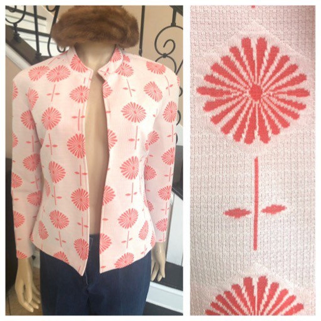 Cute Vintage 70s Puritan Forever Young Polyester White With Peach Retro ...