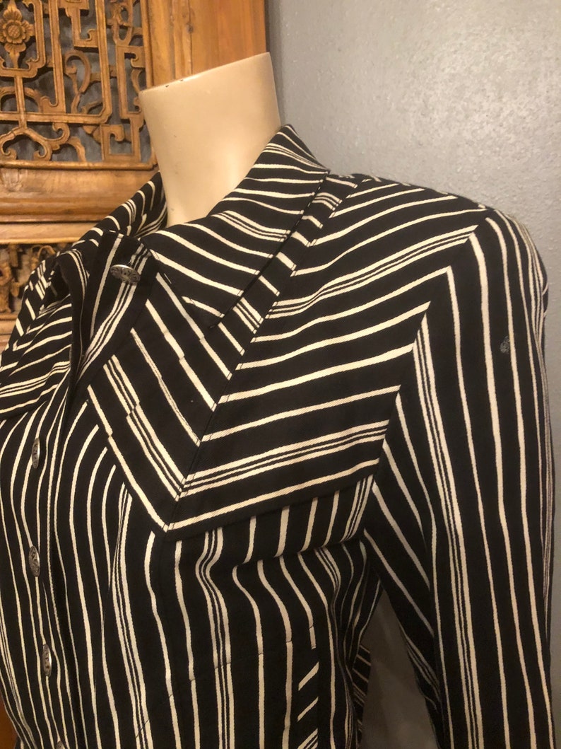 Cool Vintage Black and White Western Style Howard Wolf Dallas Jacket ...