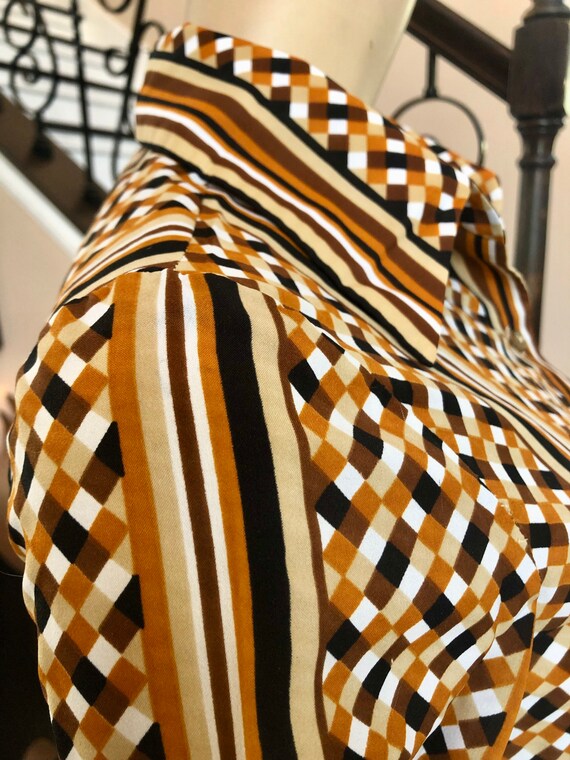 Cool Vintage 70s Alex Coleman Multiple Brown and Oran… - Gem