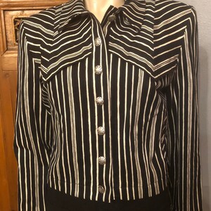 Cool Vintage Black and White Western Style Howard Wolf Dallas Jacket ...