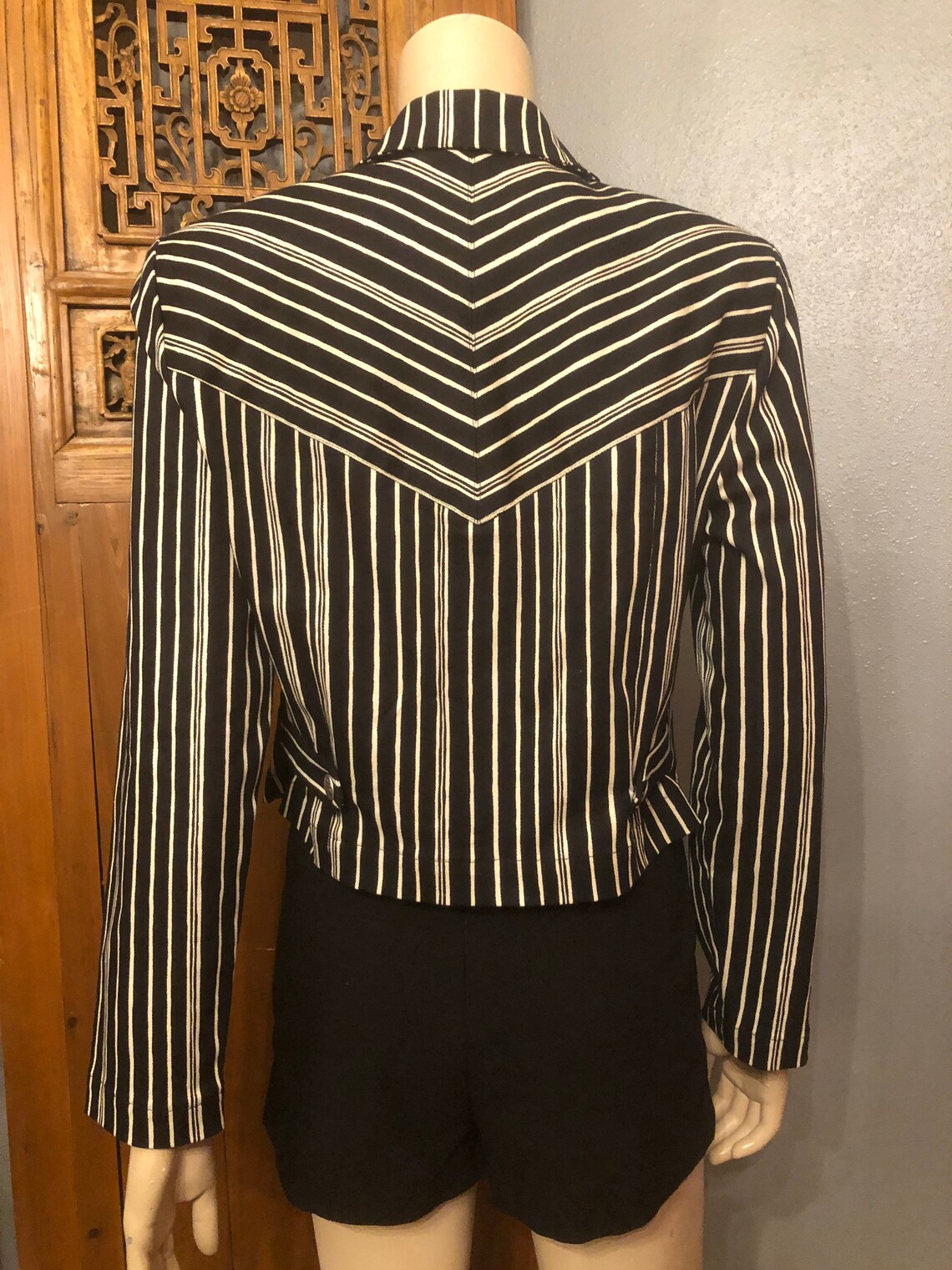 Cool Vintage Black and White Western Style Howard Wolf Dallas Jacket ...