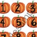 Fall Pumpkin Large Numbers, Daily Journal, Scrapbook, Planner, Days of ...