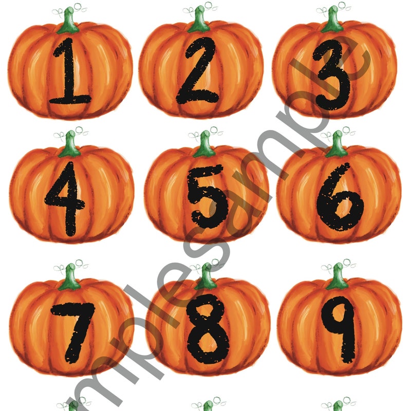 Cake Walk Numbers - Etsy