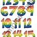Rainbow Colored Printable Numbers for Journaling, or Scrapbooking, Days ...
