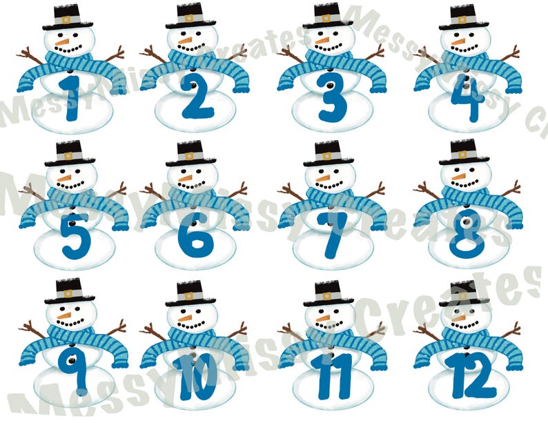 JANUARY 2026 Snowman Winter Journal Printables, Numbers, Days of the ...