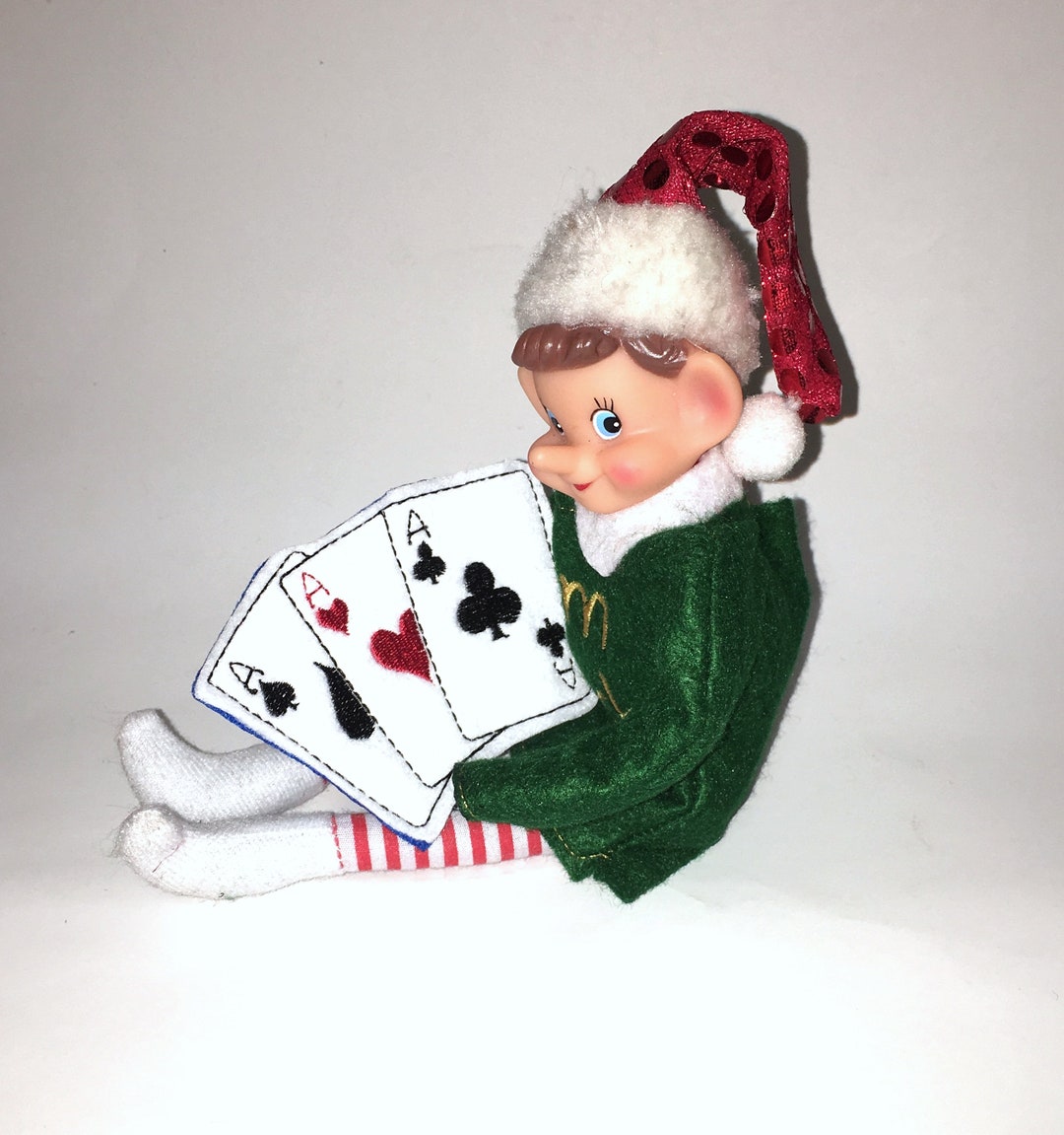 Elf Card Game - Game Night Elf Accessories - Christmas Elf Props - Elf ...