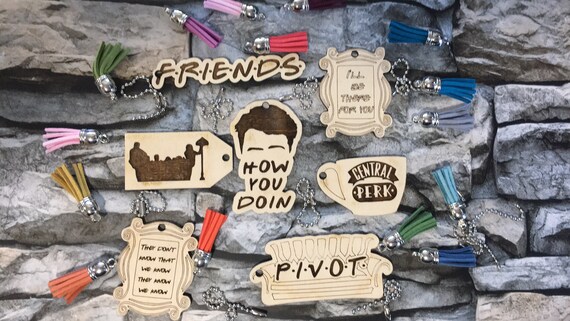 Friends Keychain Keychains Frame Keychain Coffee Cup - Etsy